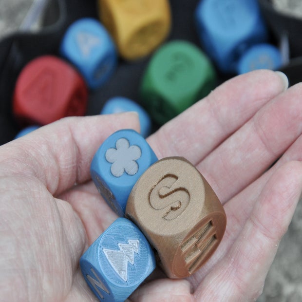 Alphabet Dice - Tinkercad