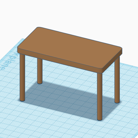 Sylvanian Sized Dining Set (Tinkercad & 3D Printing Tutorial) - Tinkercad