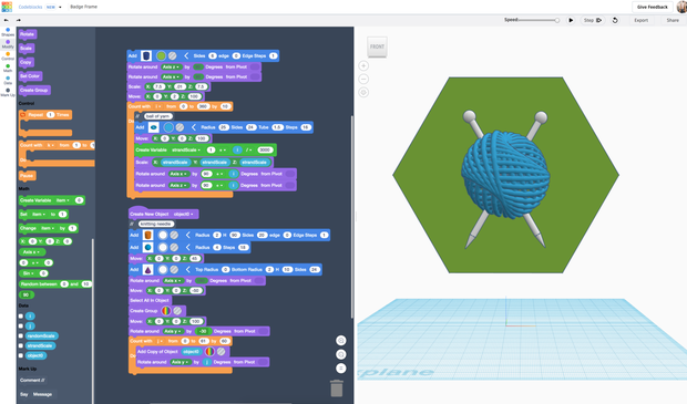 Badges With Tinkercad Codeblocks Tinkercad