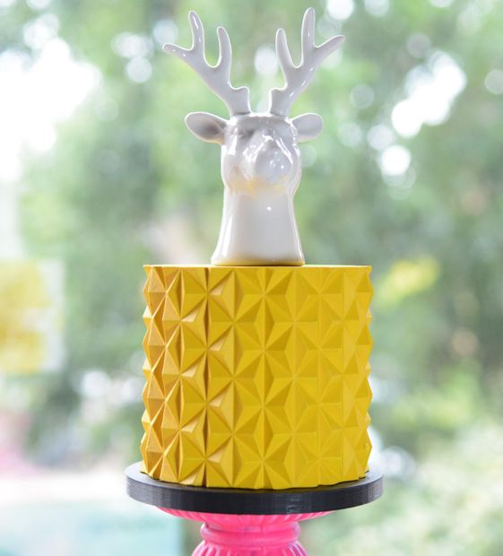 How to Design Origami / Geometric Cakes and Desserts in Tinkercad ...