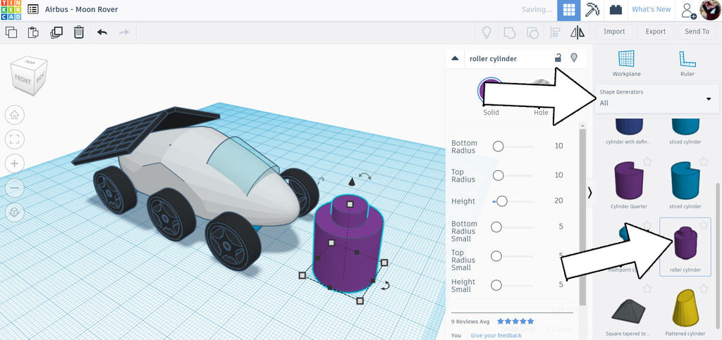 Design a Moon Rover in Tinkercad - Tinkercad