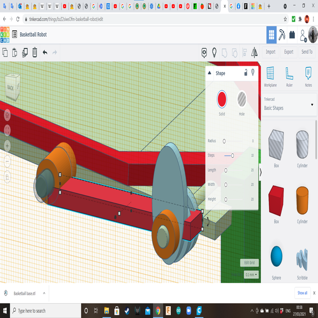 Tinkercad Robotics for School: Basketball Machine! - Tinkercad