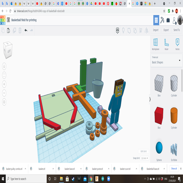 Tinkercad Robotics for School: Basketball Machine! - Tinkercad