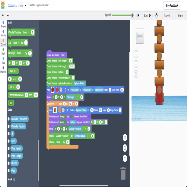 3D Sticky Notes Holder Using Tinkercad Codeblocks - Tinkercad