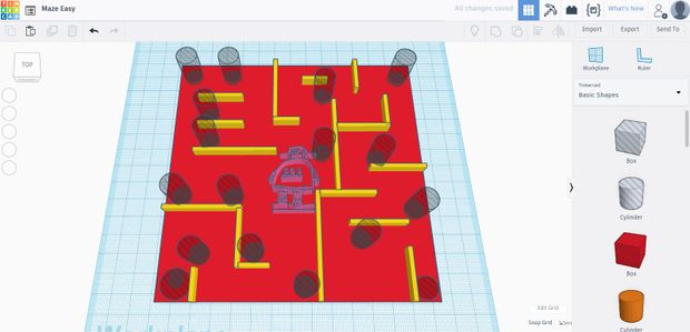 Labyrinth Maze - Tinkercad