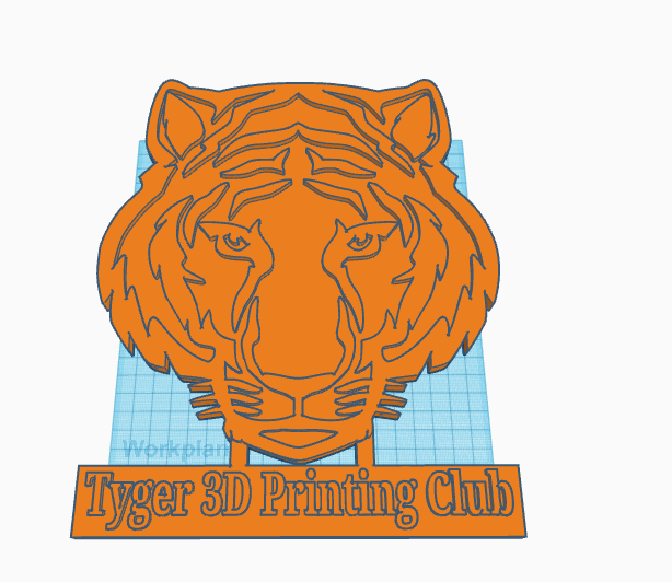 Multi Colored Sign Based Off of a Clip Art Image or Logo | Tinkercad