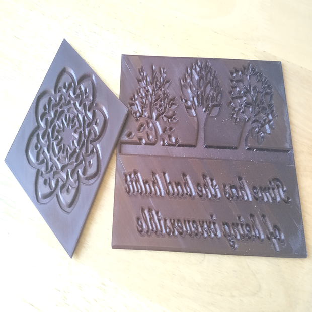 Embossing Metal Foils With 3D Printed Stencils - Tinkercad