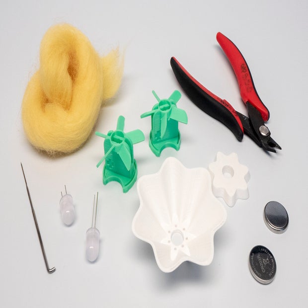 Glowing 3D Printed Flowers - Tinkercad