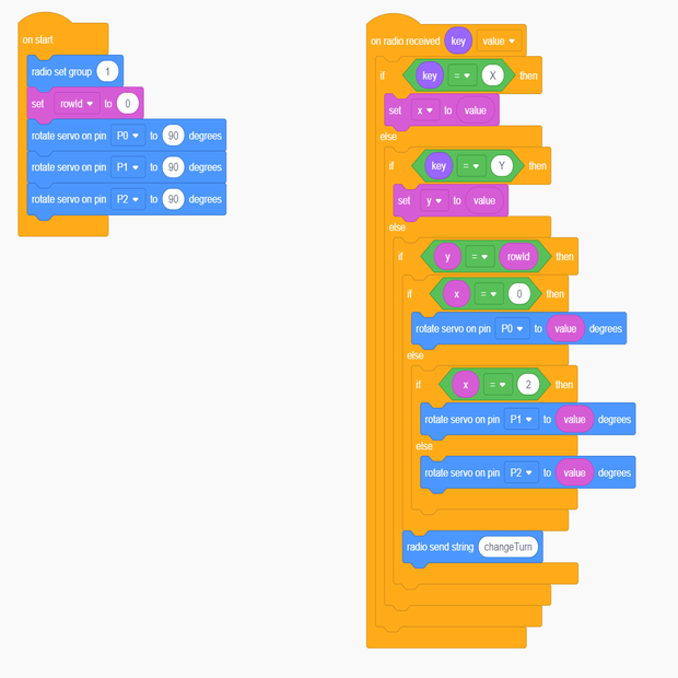 Micro:bit Controlled Tic Tac Toe Game - Tinkercad