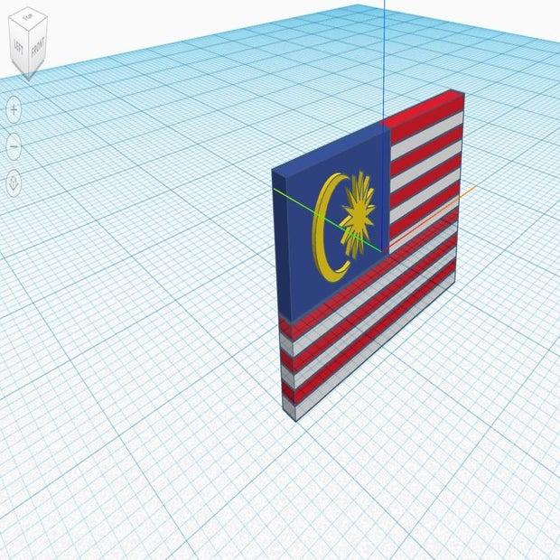Create Country Flag With Tinkercad Codeblock Editor - Tinkercad