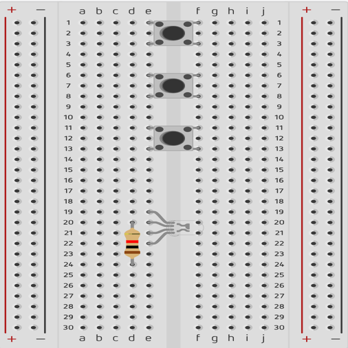 RGB LED Color Changer - Tinkercad
