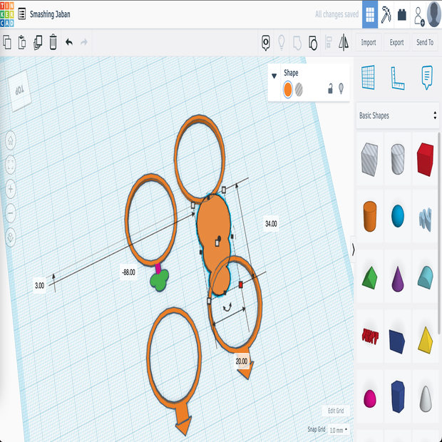 3D Printed Stackable Rings - Tinkercad
