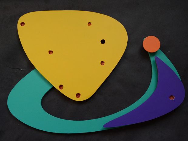 3D Printed Futuristic Space Age Wall Clock - Tinkercad