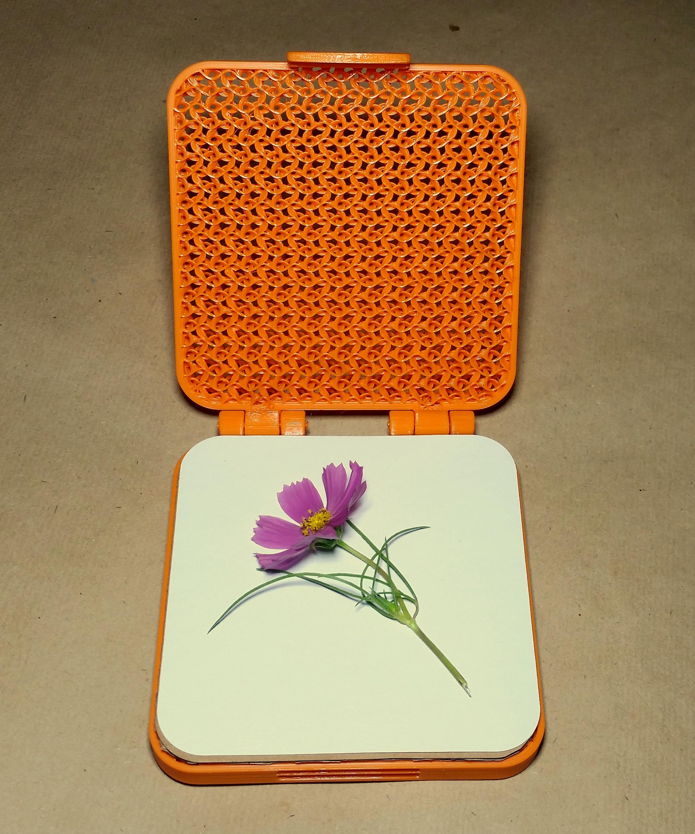 2-Minute Pressed Flower Art With 3D Printed Press - Tinkercad