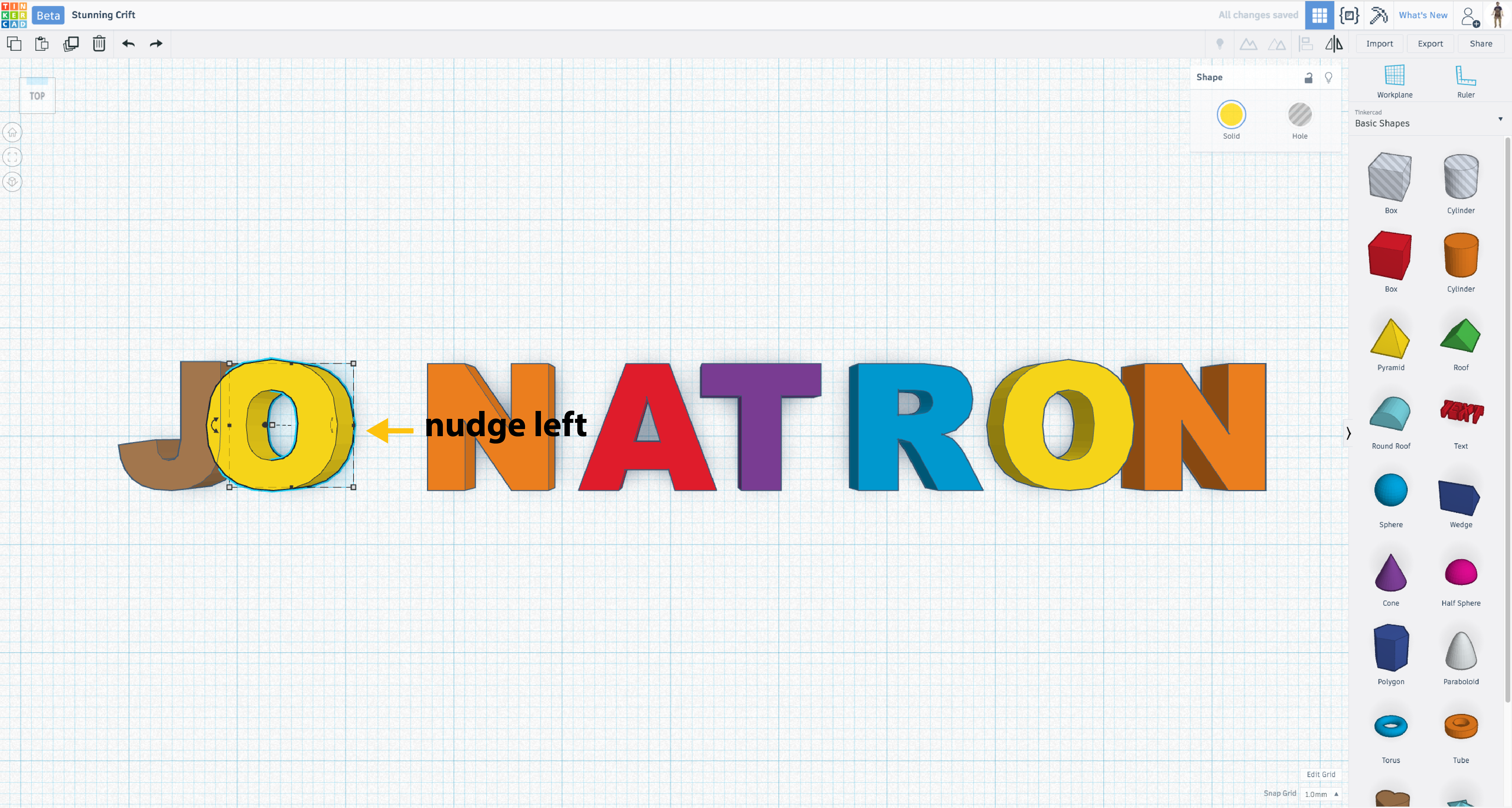 Easy 3D Printing Class: Name That Keychain - Tinkercad