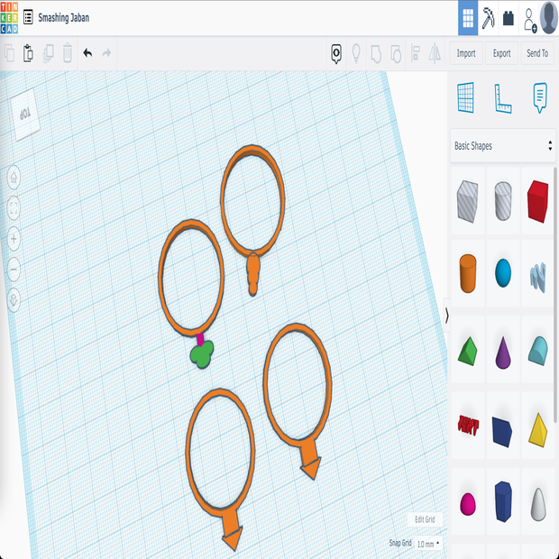 3D Printed Stackable Rings - Tinkercad
