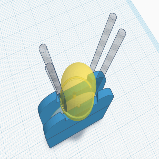 Christmas Tree LED Holder - Tinkercad