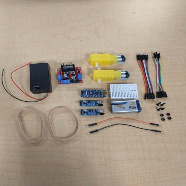 Autonomous Robot Racer: Scratch Mode - Tinkercad