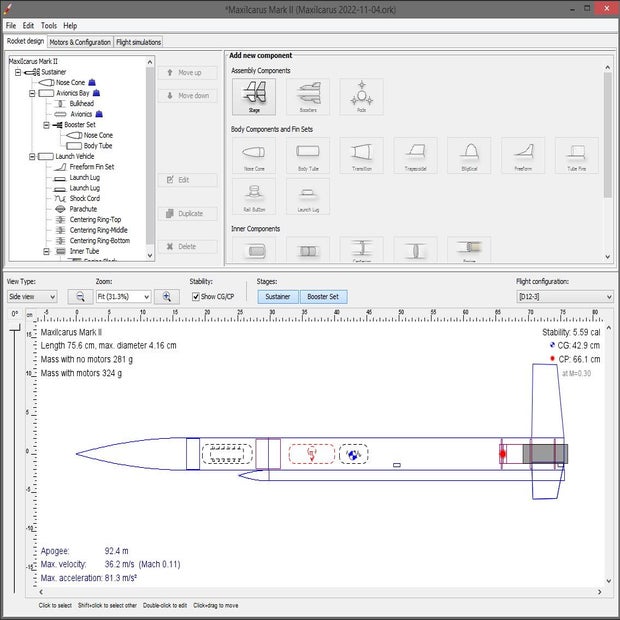 Project: Icarus - a Temperature Sensor Model Rocket - Tinkercad