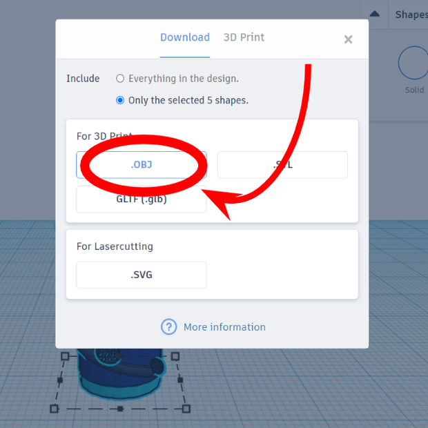 How to Render a Non-Basic Shape Tinkercad Model in Fusion 360 - Tinkercad