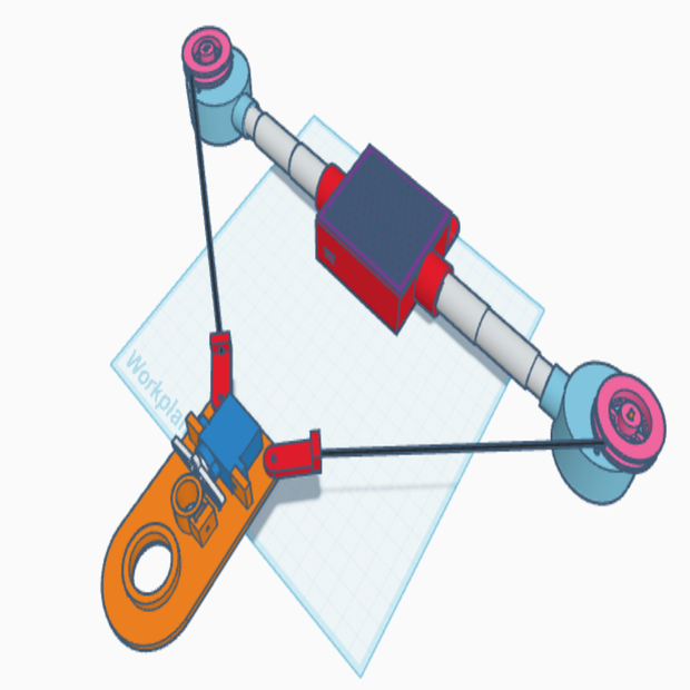 Polargraph Plotter - Tinkercad