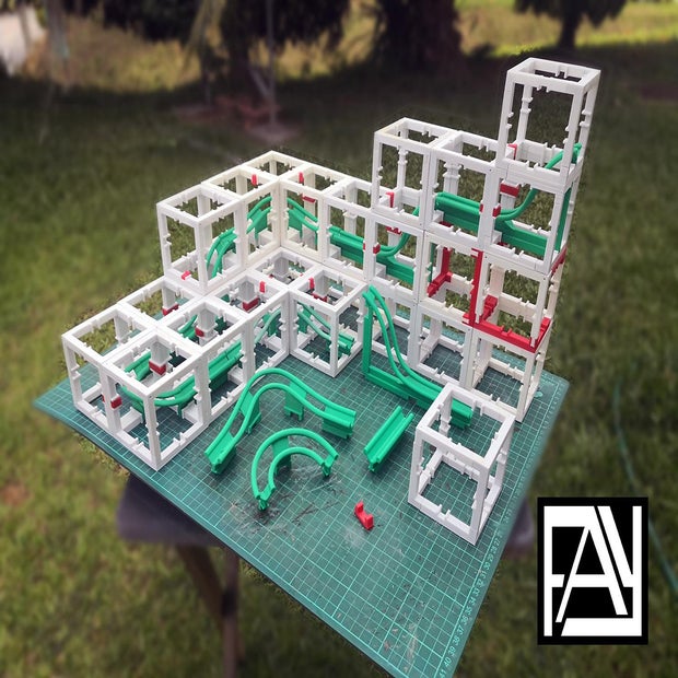 Modular Marble Run - Tinkercad