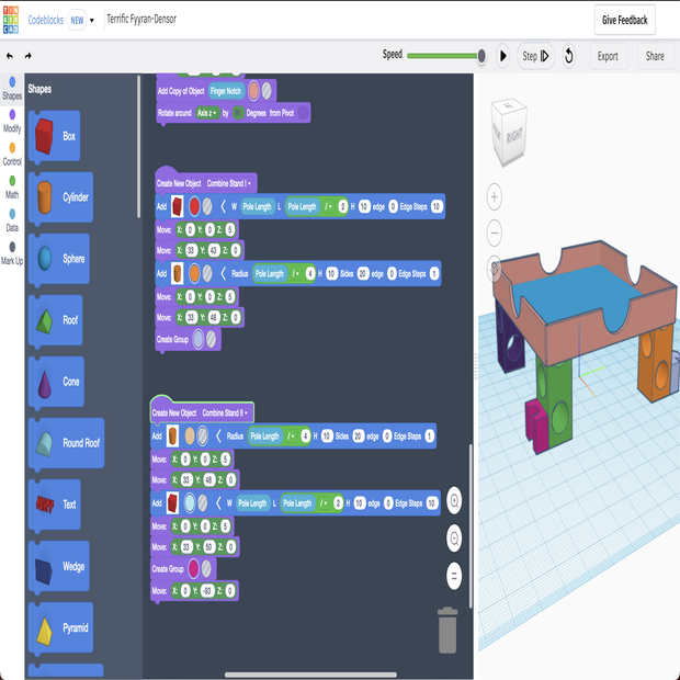 3D Sticky Notes Holder Using Tinkercad Codeblocks - Tinkercad