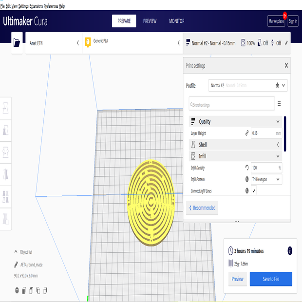 Circular Maze Generator Basic Tinkercad