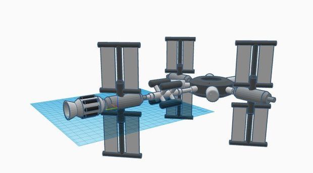 Create a Space Station in TinkerCad Codeblock||Easy Tutorial - Tinkercad