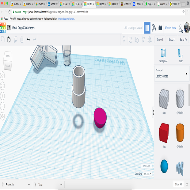 Modular Molecule Lamp - Tinkercad