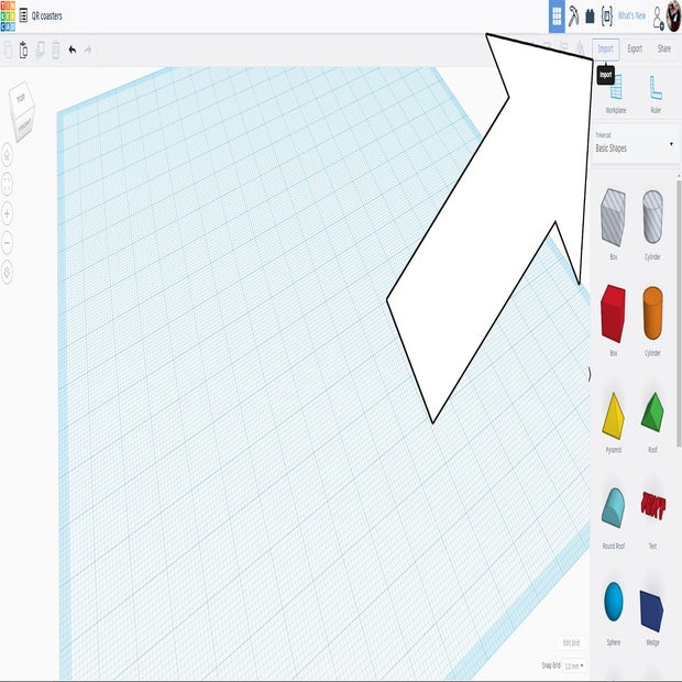 QR Coasters - Tinkercad