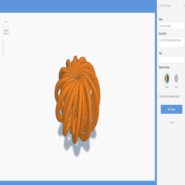 Make a 3D Printable Pumpkin With Codeblocks! - Tinkercad