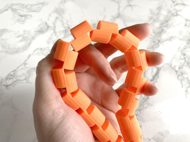 3D Printed Flexi Snake - Tinkercad
