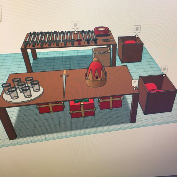 Tinkercad Prop Table Project - Tinkercad