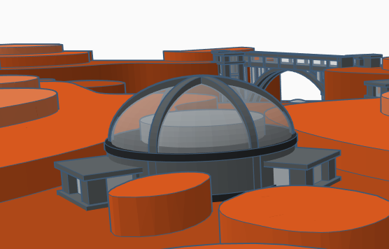 Terraforming Mars With 3 Stages | Tinkercad Scene Design - Tinkercad
