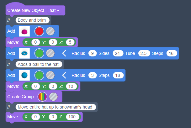 Tinkercad Codeblocks Snowman Challenge Tinkercad