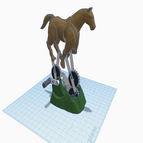 3D Printed Horse Automaton - Tinkercad