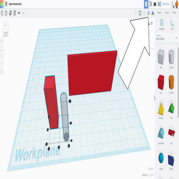 Tape Measuring Tool - Tinkercad