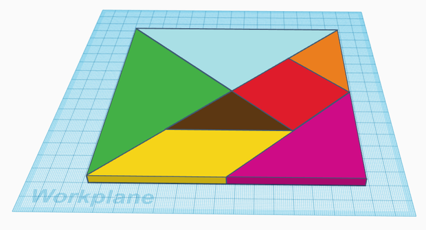 Making Tangrams in Tinkercad - Tinkercad
