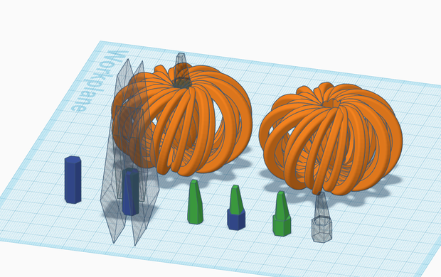 Make A 3d Printable Pumpkin With Codeblocks Tinkercad