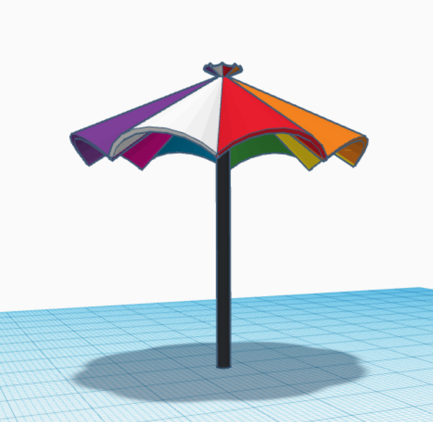 Creating a Colorful Umbrella With Tinkercad - Tinkercad
