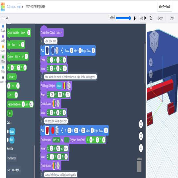 MicroBit Concentration Game - Tinkercad