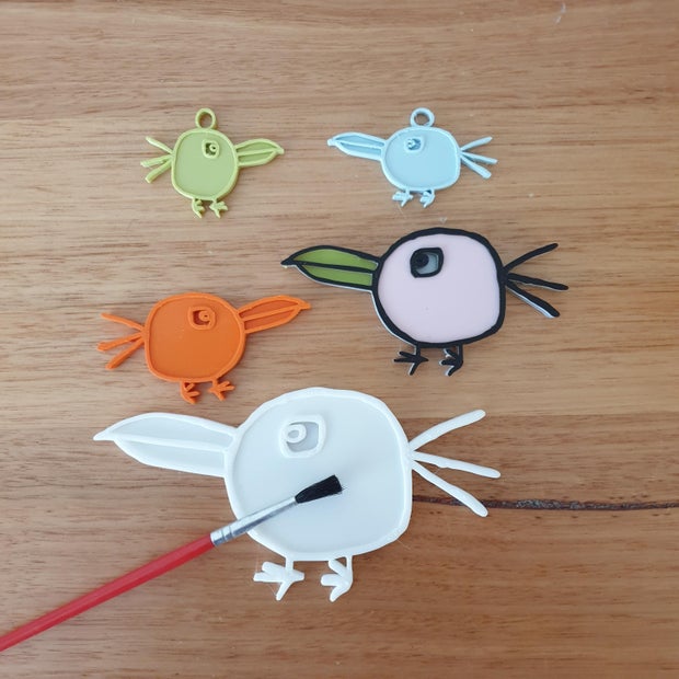 Birdy Family 3D Art Project - Tinkercad