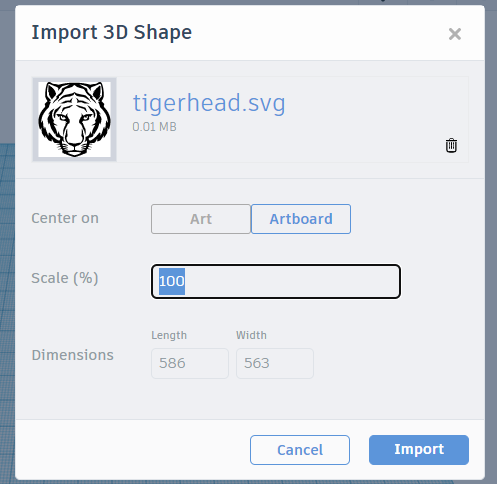 Multi Colored Sign Based Off of a Clip Art Image or Logo | Tinkercad
