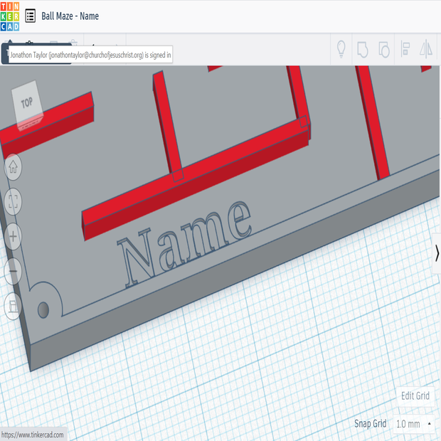 Moving Ball Maze - Tinkercad Student Project - Tinkercad
