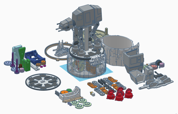 ATAT Motorized Automata - Tinkercad