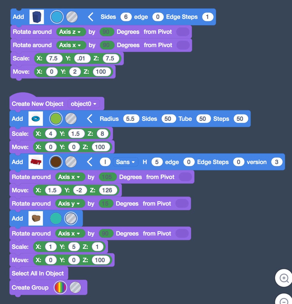 Badges With Tinkercad Codeblocks Tinkercad