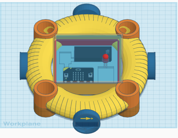 Microbit Flood Warning Device Tinkercad