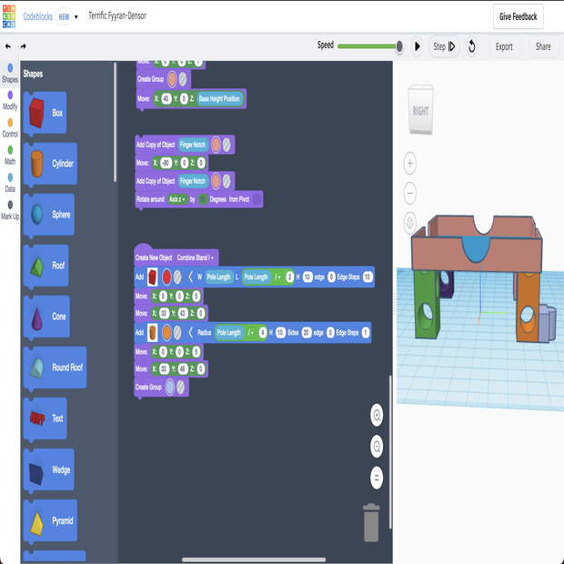 3D Sticky Notes Holder Using Tinkercad Codeblocks - Tinkercad