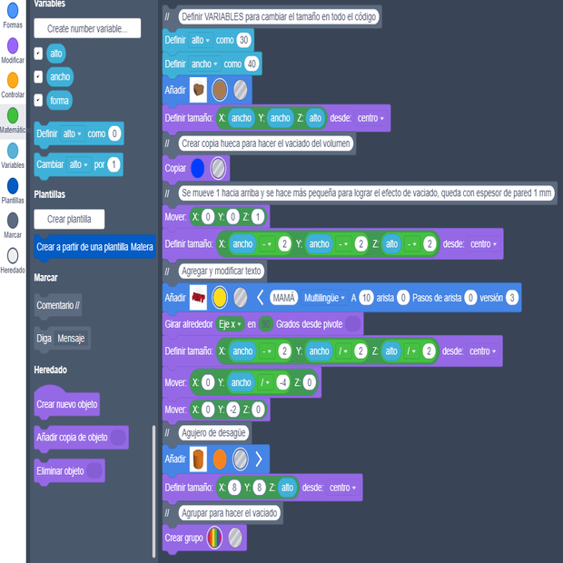 Experiencia Ingenierías Makerspace UPB - Fabricar Con Código - Tinkercad